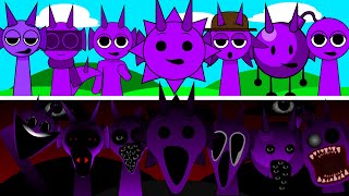 Incredibox Sprunki All Purple Durple Normal Version Vs Horror Version ...