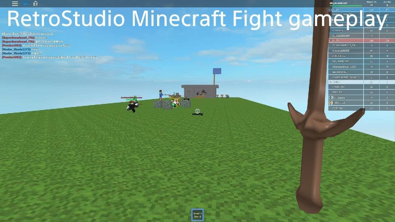 Retrostudio Minecraft Fight Gameplay Youtube
