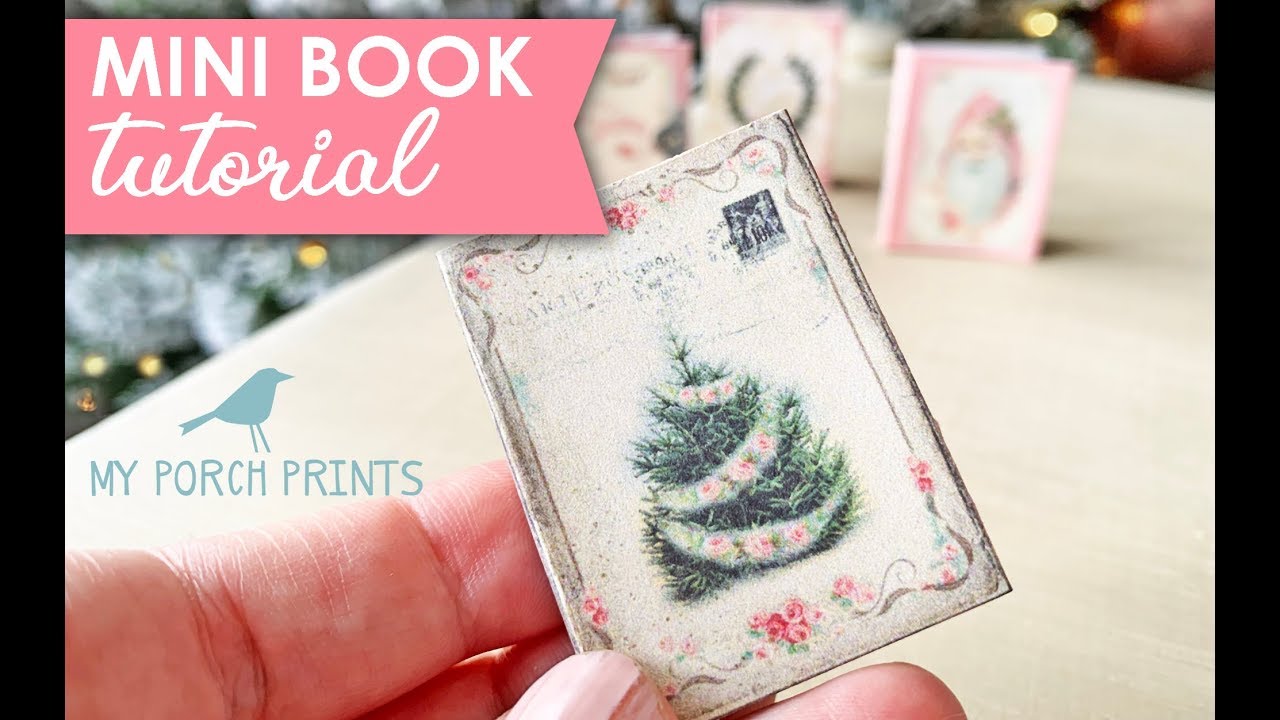 Mini Book Tutorial My Porch Prints Youtube