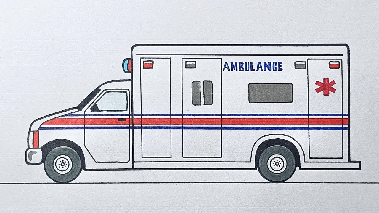 How To Draw An Ambulance рџљ Youtube