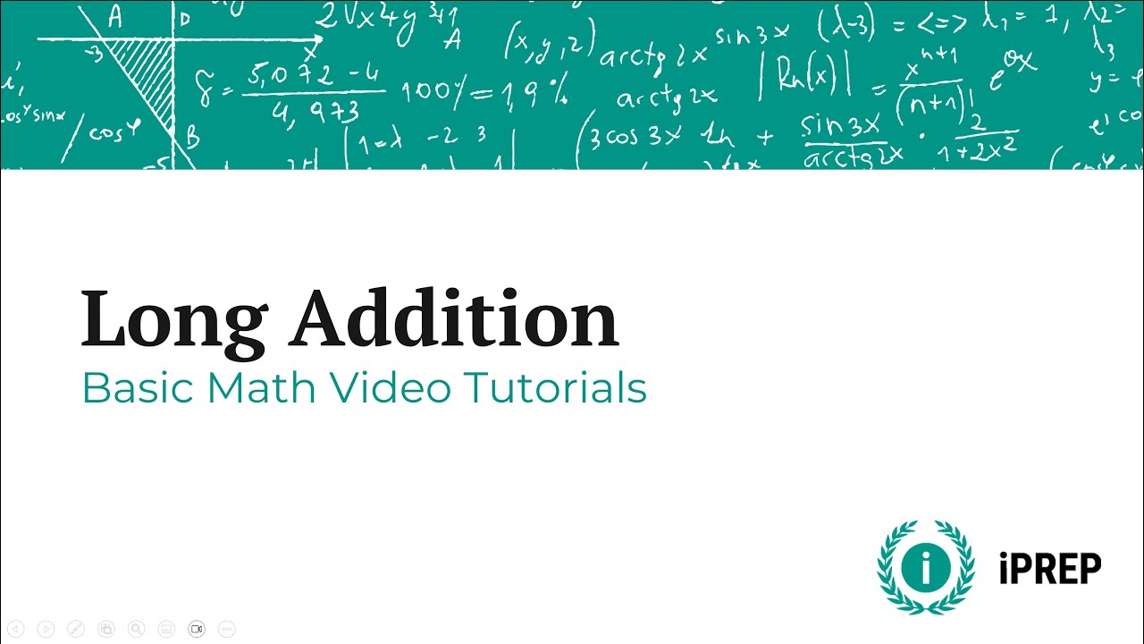 Long Addition Ipreps Basic Math Video Lessons Youtube