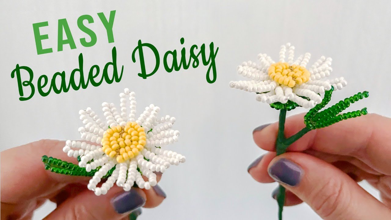 Beaded Flowers For Beginners Tutorial 6 French Beaded Flower