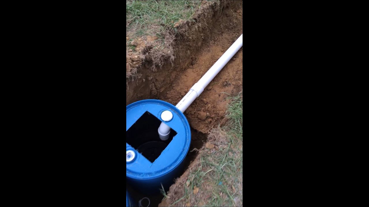 Simple Diy 3 Barrel Septic System Youtube