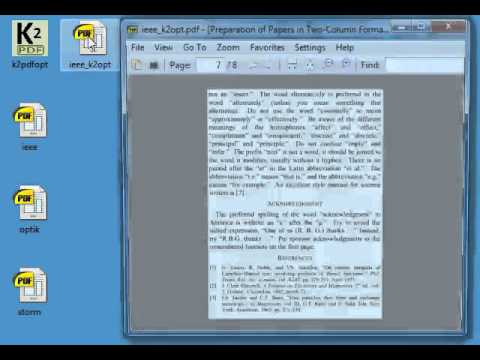 K2pdfopt Native Pdf Output Modes Youtube