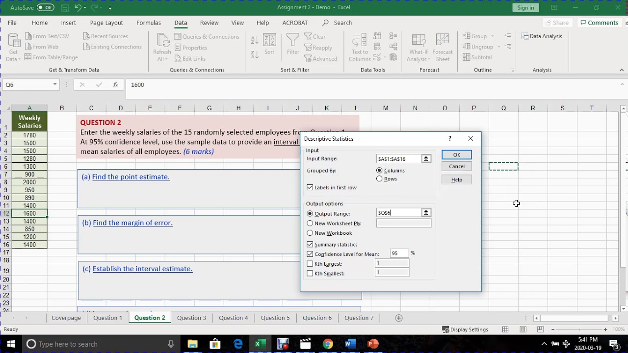 Interval Estimation Youtube