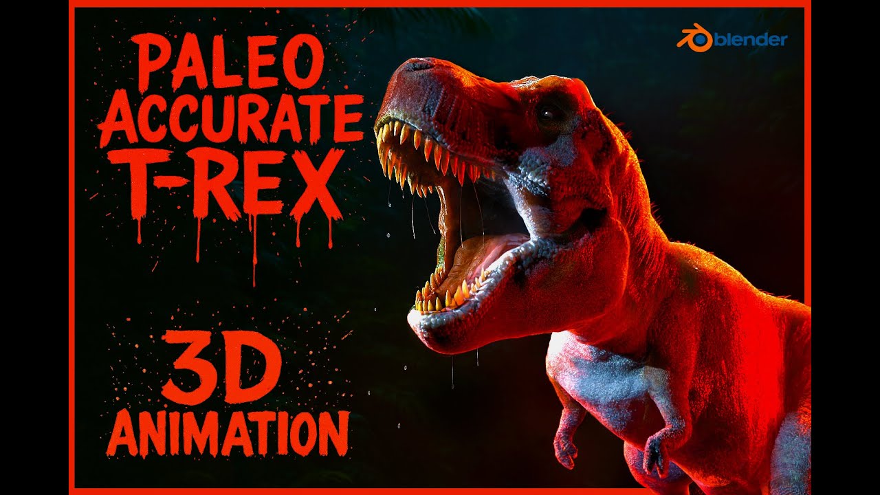 Jurassic Park Paleo Accurate T Rex Blender Short Animation Youtube