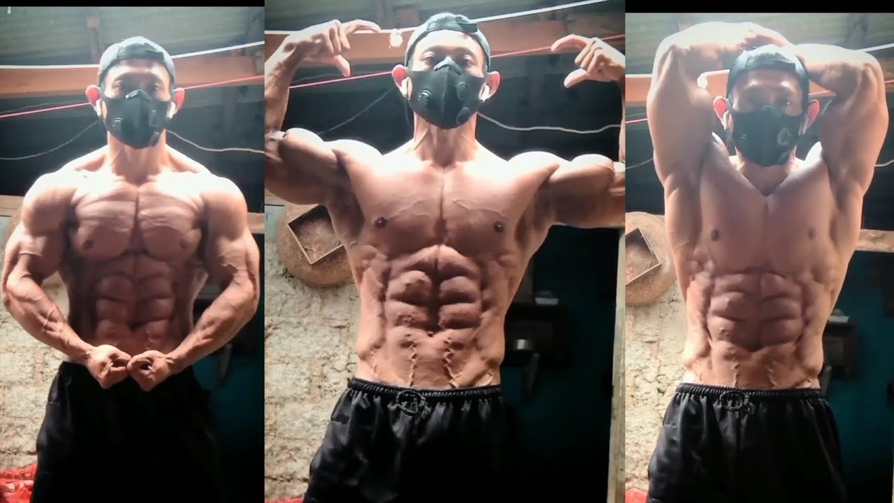 Indonesian Bodybuilder Showing Muscular Body Pose Youtube