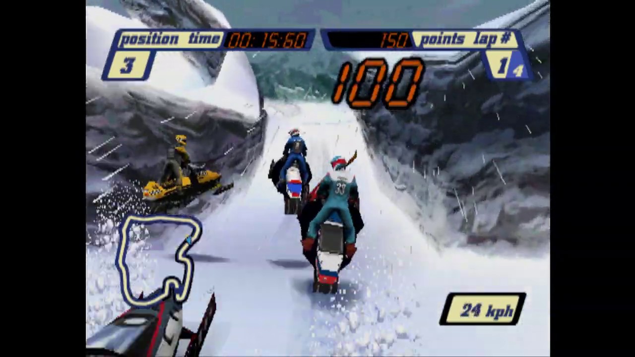 Sled Storm Ps1 Demo Gameplay Youtube