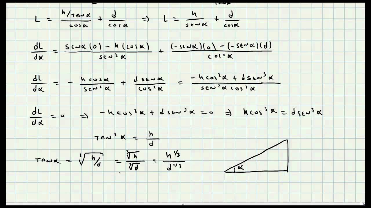 Ejercicio Aplicacion De La Derivada Calculo Diferencial Video 037