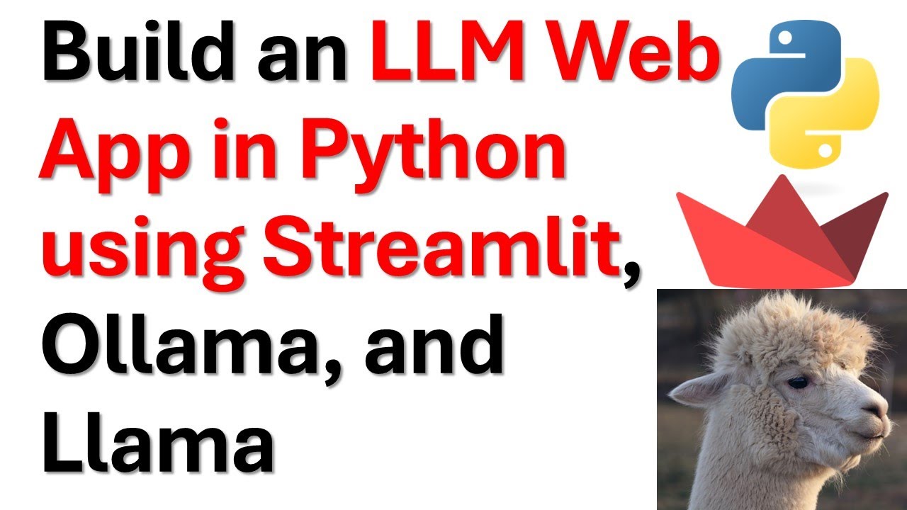 Build An Llm Web App And Gui In Python Using Streamlit Ollama And Eroppa