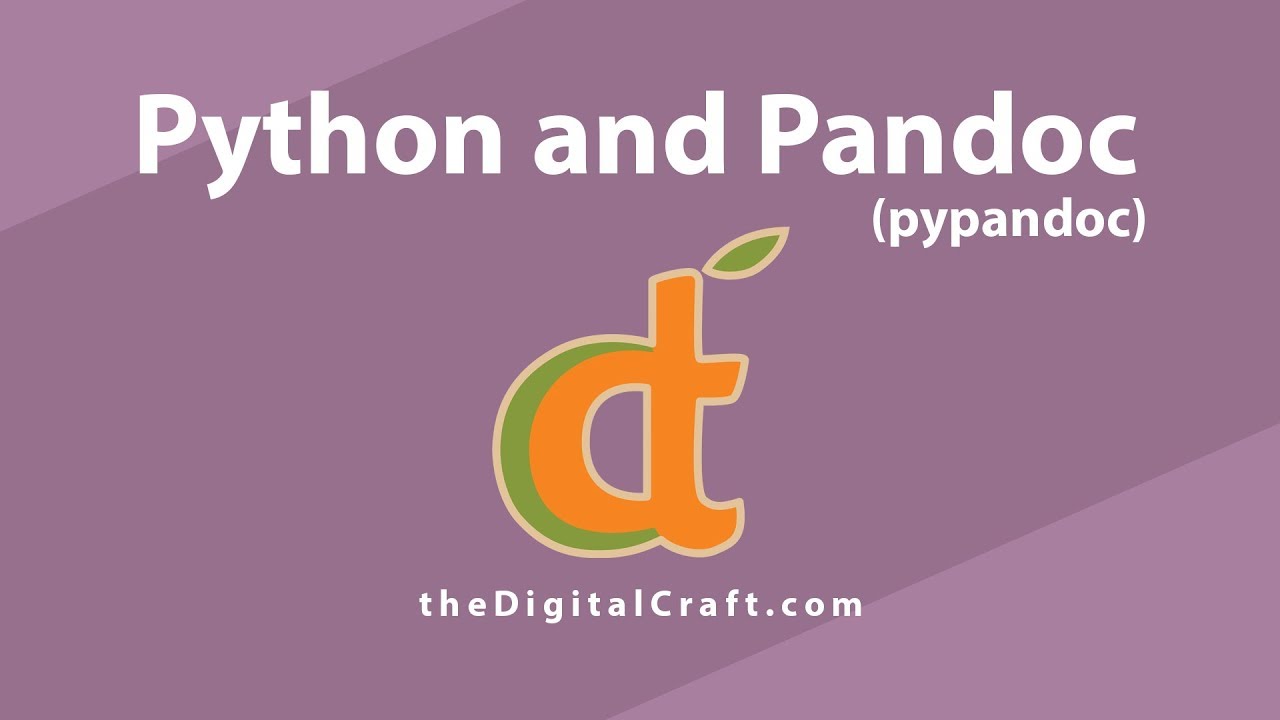 Python And Pandoc Youtube
