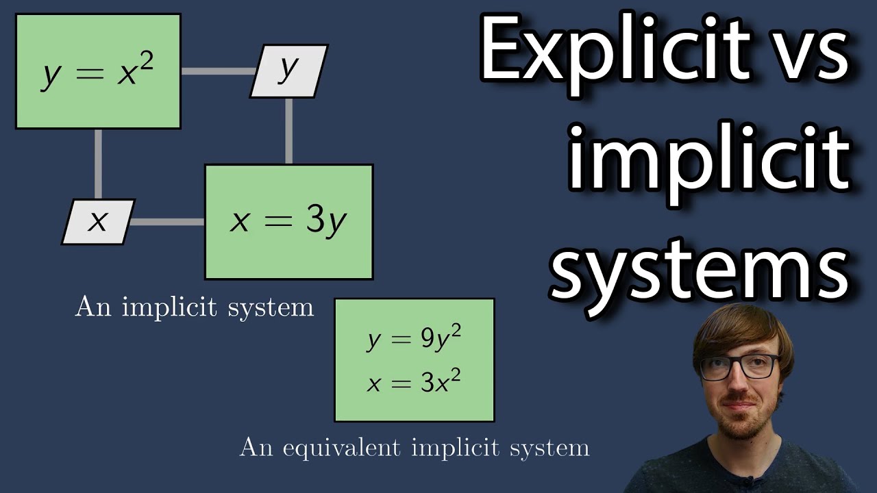 Explicit Vs Implicit Systems Youtube