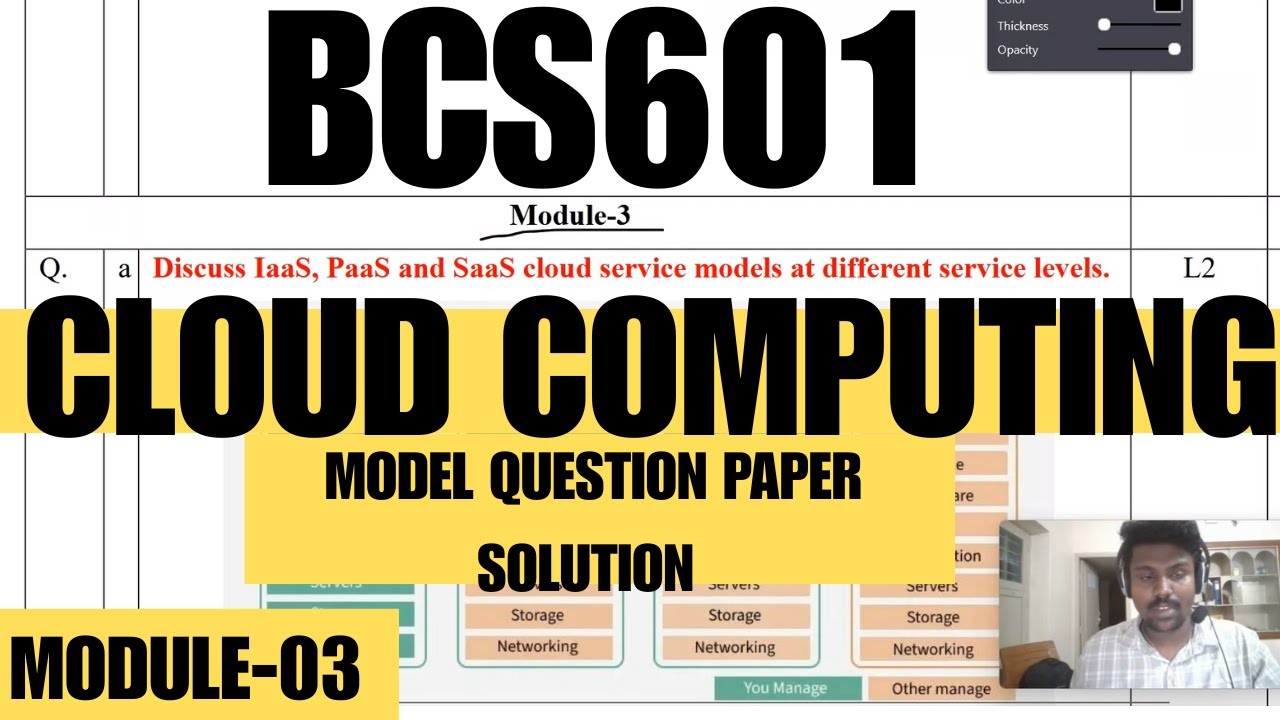 Cloud Computing Bcs601 Model Question Paper Solution 5a Cloud Service