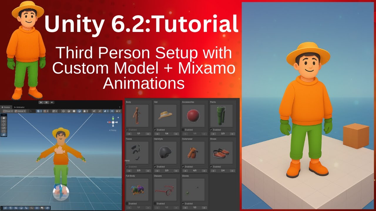 Unity Engine 6 2 Tutorial Third Person Setup With Custom Model