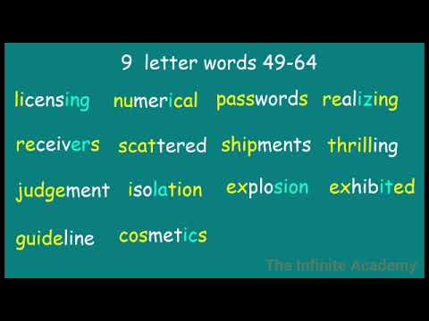 9 Letter Words Decoded 200 Words Youtube