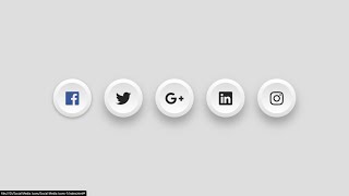 Social Media Icons Using Html Css How To Add Social M Doovi