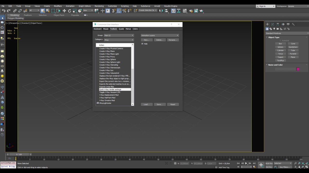 Vray Quick Render Settings Nerede Vray 5 Youtube