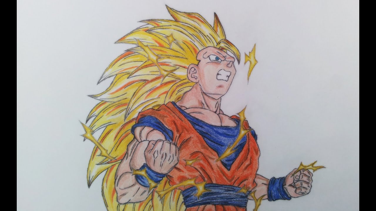 Drawing Goku Ssj3 Youtube
