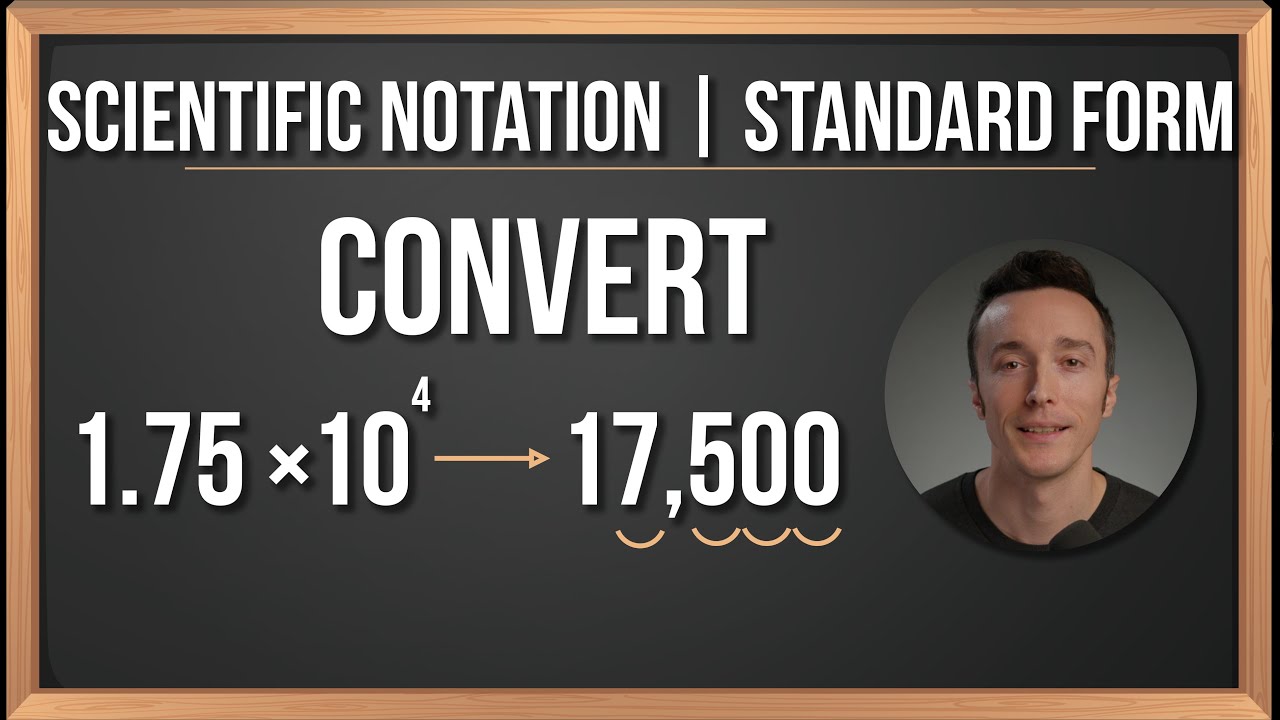 Scientific Notation Vs Standard Form Milanese Math Youtube