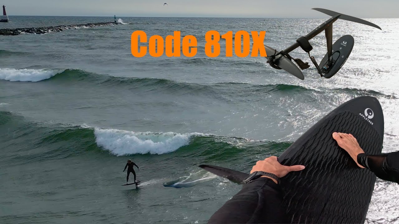 I Foiled The Code 810x On Big Freshwater Waves Youtube
