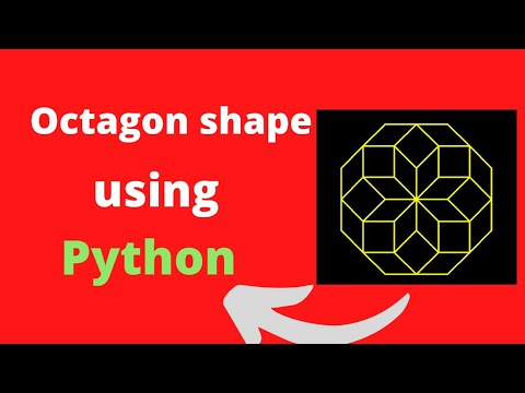 Python Turtle Cool Octagon Shape Using Python Python Project Youtube