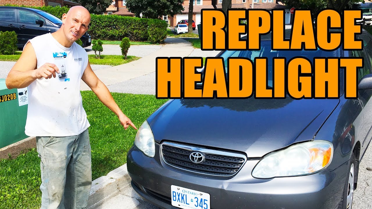 Headlight Replacement 2008 Toyota Corolla Youtube