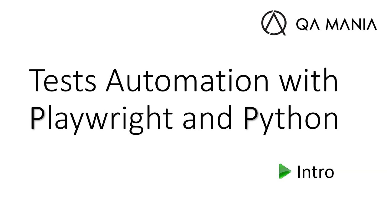 Playwright Python 00 Intro Youtube