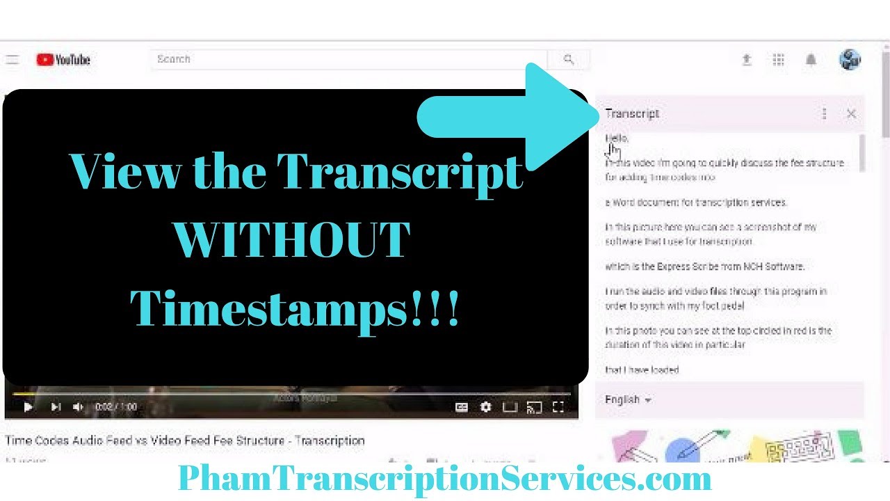 View Youtube Video Transcript Closed Caption Without Time Codes