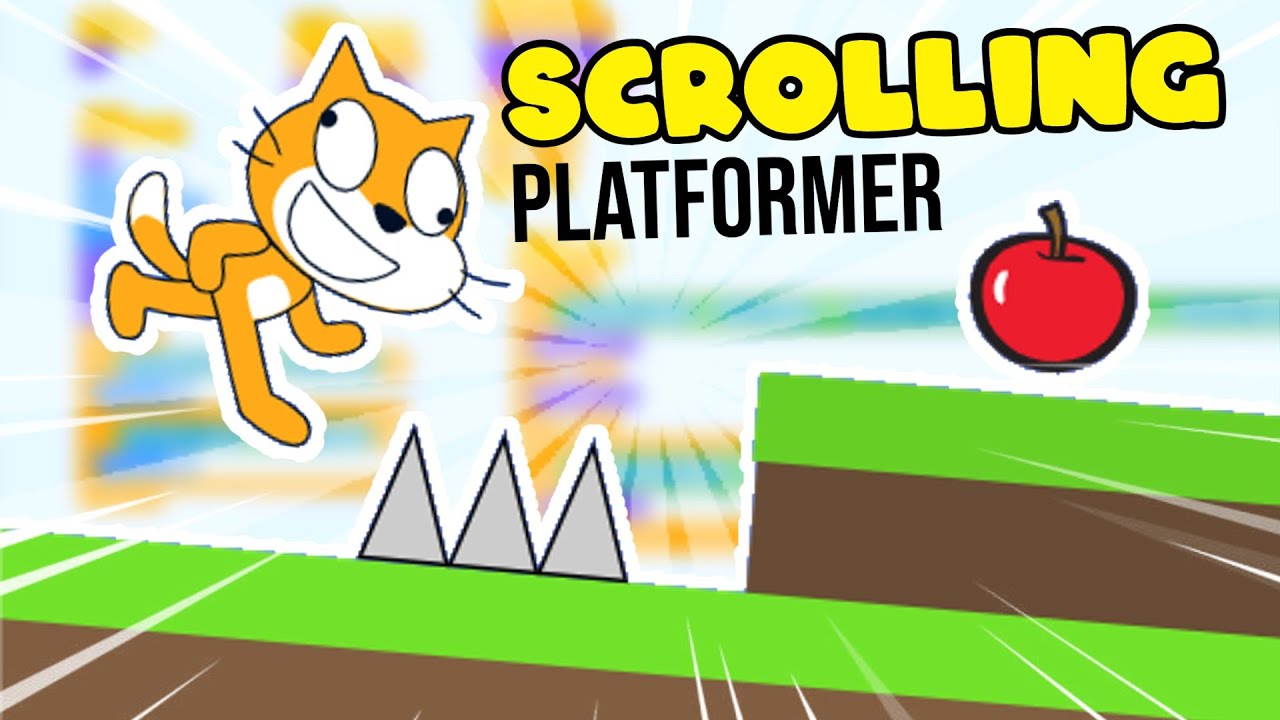 How To Make A Scrolling Platformer In Scratch Tutorial Youtube
