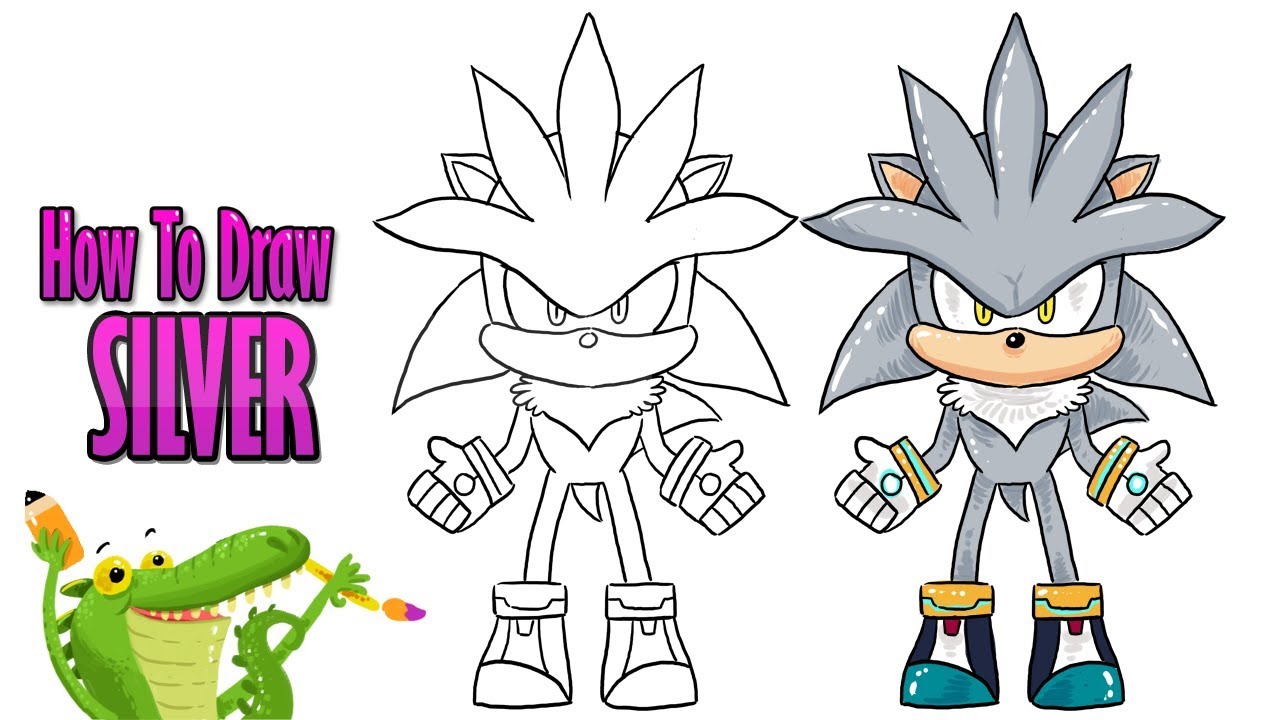 How To Draw Silver The Hedgehog Easy 72 Sonic Coloring Pages Free Pdf