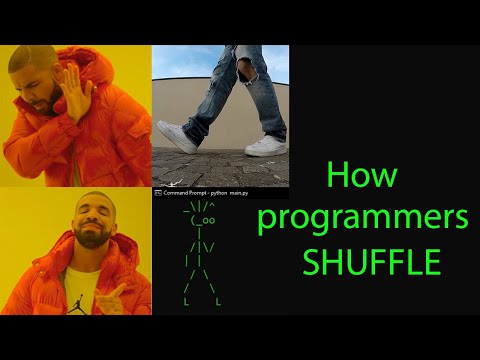How Programmers Shuffle Shorts Ascii Art Python Project Ascii