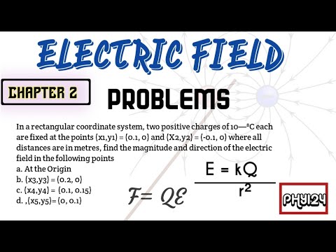 Electric Field Physics124 Chapter 2 Examples And Questions Solved вђјпёџвђј