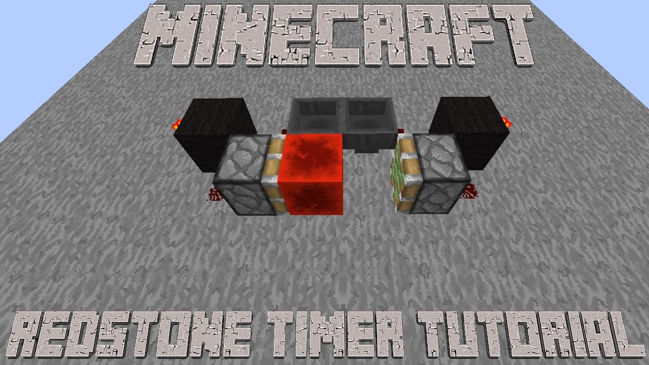 Minecraft Tutorial Simple Redstone Timer Youtube