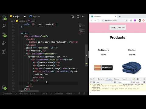Live Coding A Shopping Cart Using React Video Summary And Q A Glasp