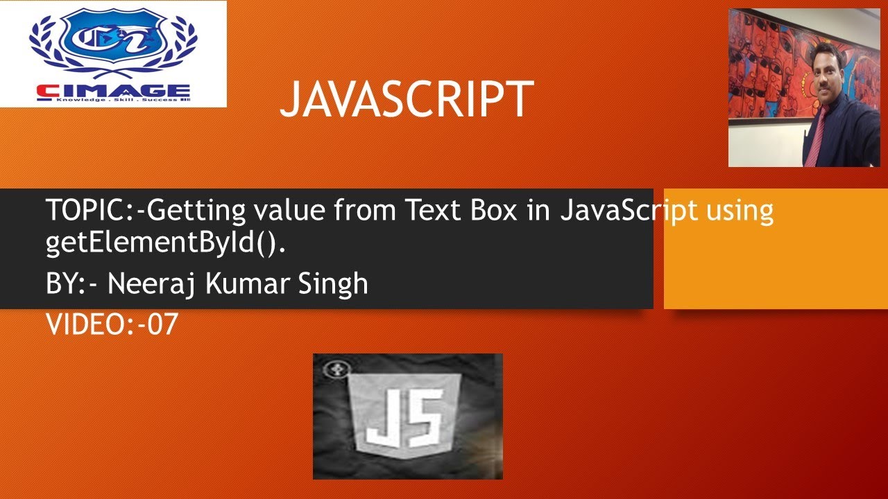 Javascript Getting Value From Textbox Using Getelementbyid Method