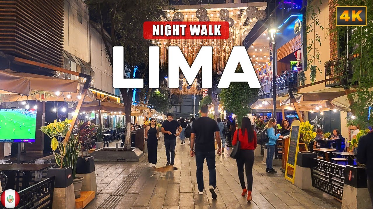 Lima Peru Lima Nightlife Kennedy Park Miraflores District Youtube