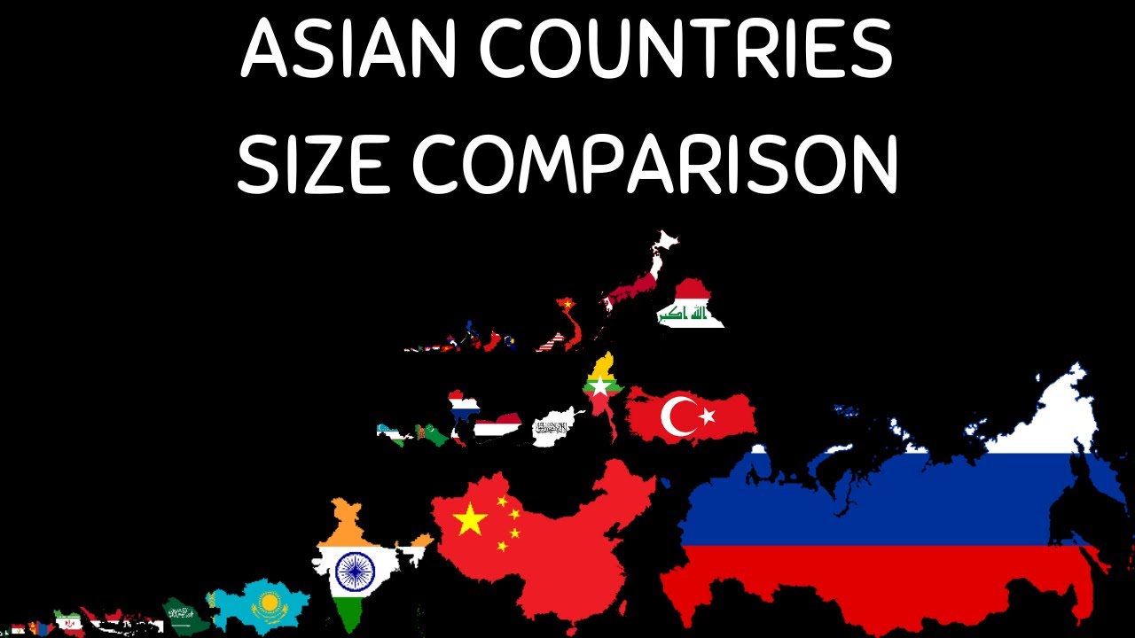 Asia Countries Size Comparison Youtube