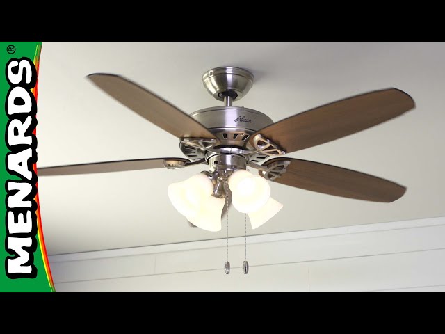 Hunter Allendale Brushed Nickel Ceiling Fan Shelly Lighting