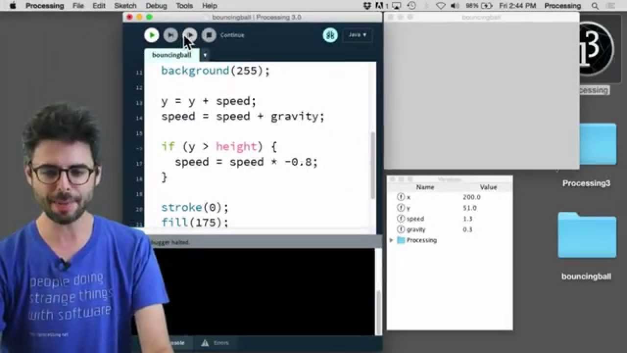 Trying Out Processing 3 Debugger Youtube