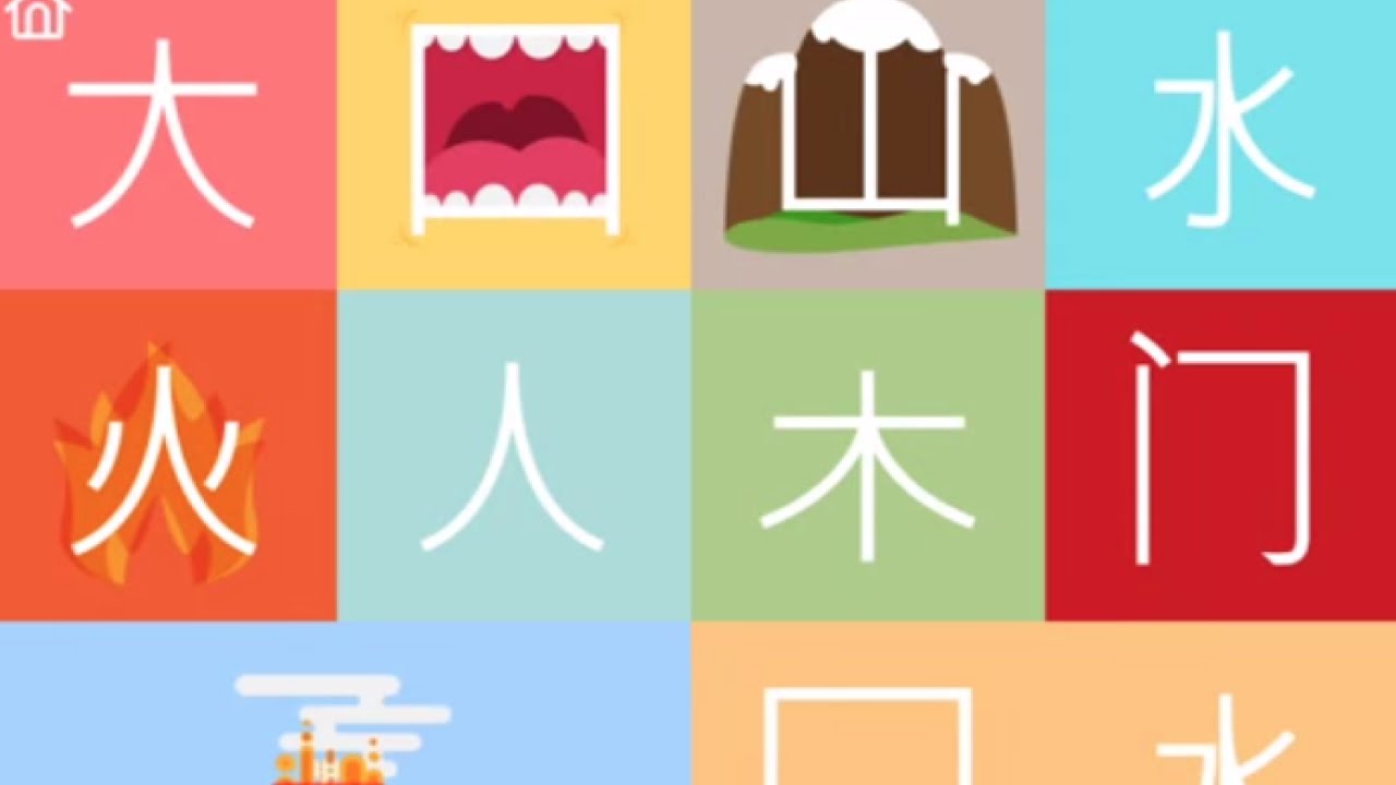 Simple Chinese Characters For Kids