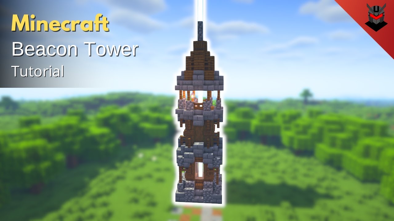 Minecraft How To Build A Medieval Beacon Tower Beacon Tower