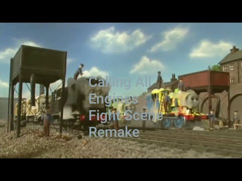 Calling All Engines Fight Scene Thomas Wooden Railway Remake Youtube