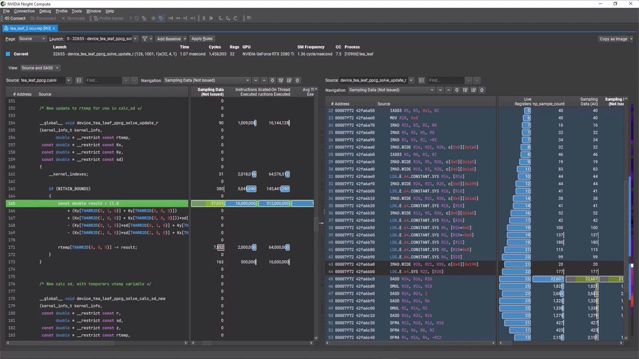 Guided Analysis With Nsight Compute Youtube