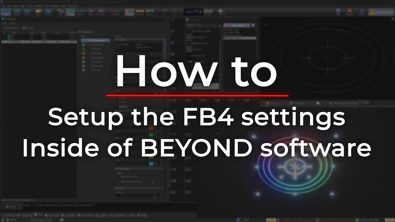 How To Setup The Fb4 Settings Inside Of Beyond Software Youtube