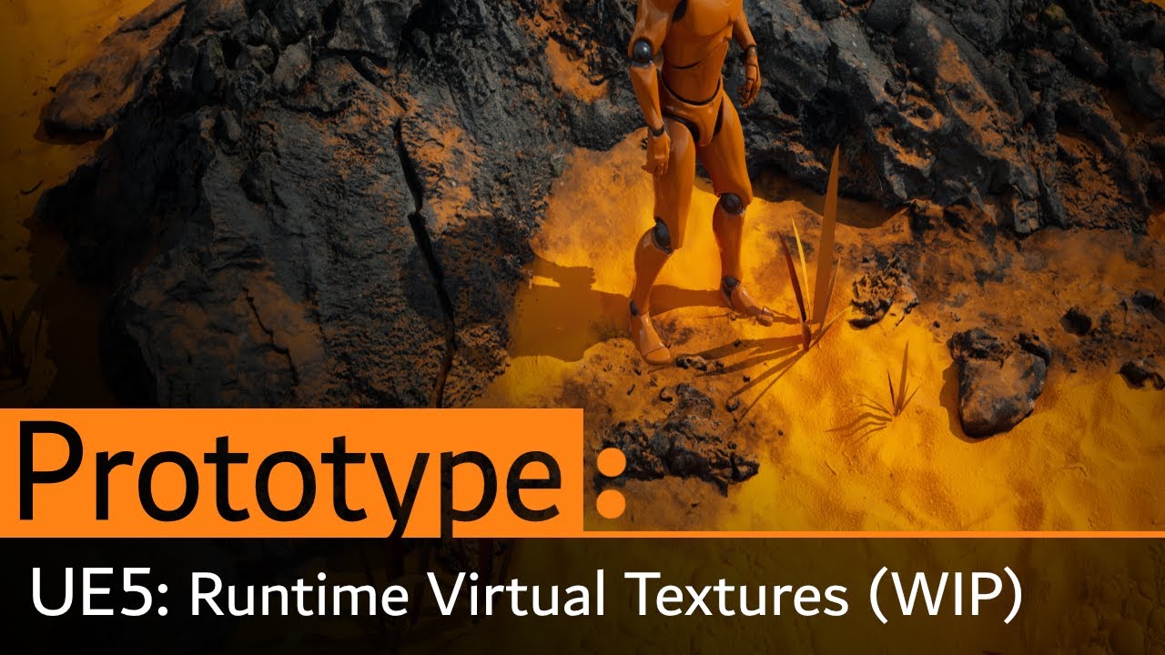 Ue5 Runtime Virtual Textures Rvt Height Field Mesh Nanite Youtube