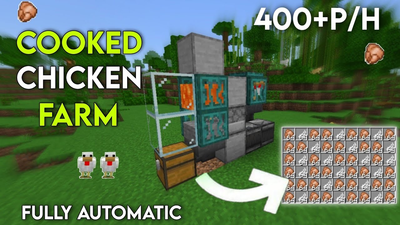 Automatic Cooked Chicken Farm In Minecraft At Michael Tirado Blog