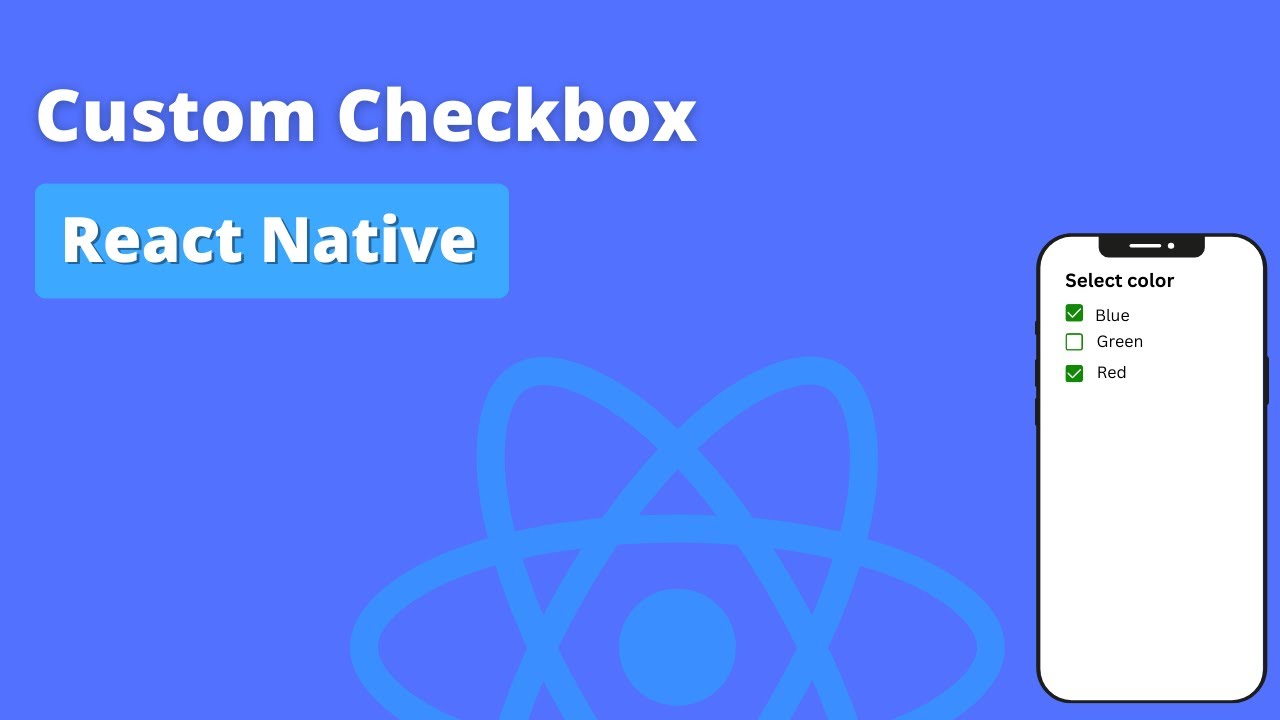 React Native Custom Animated Checkbox Component Youtube