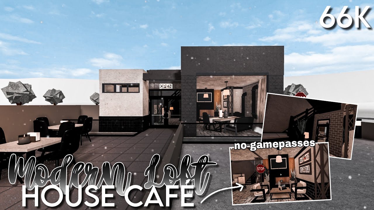 Home With Modern Cafe Bloxburg