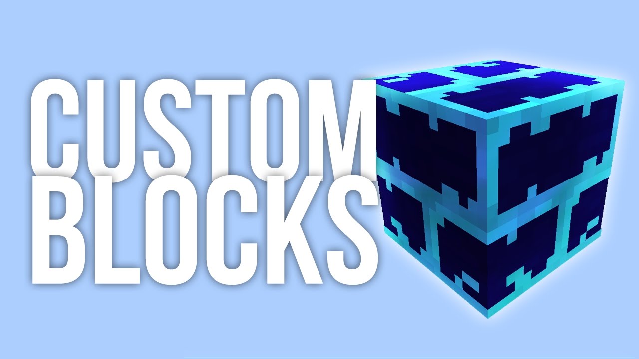 How To Make Custom Blocks In Minecraft Youtube