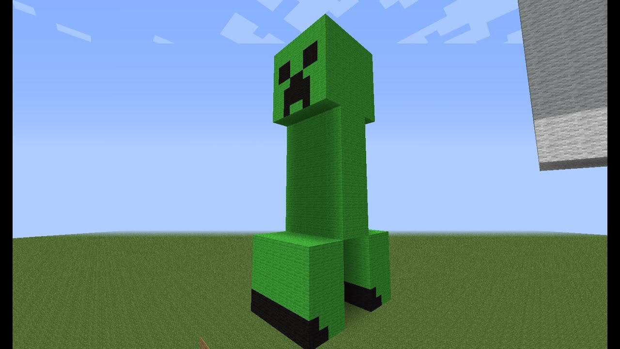 Minecraft Tutorial How To Make A Creeper Plain Youtube